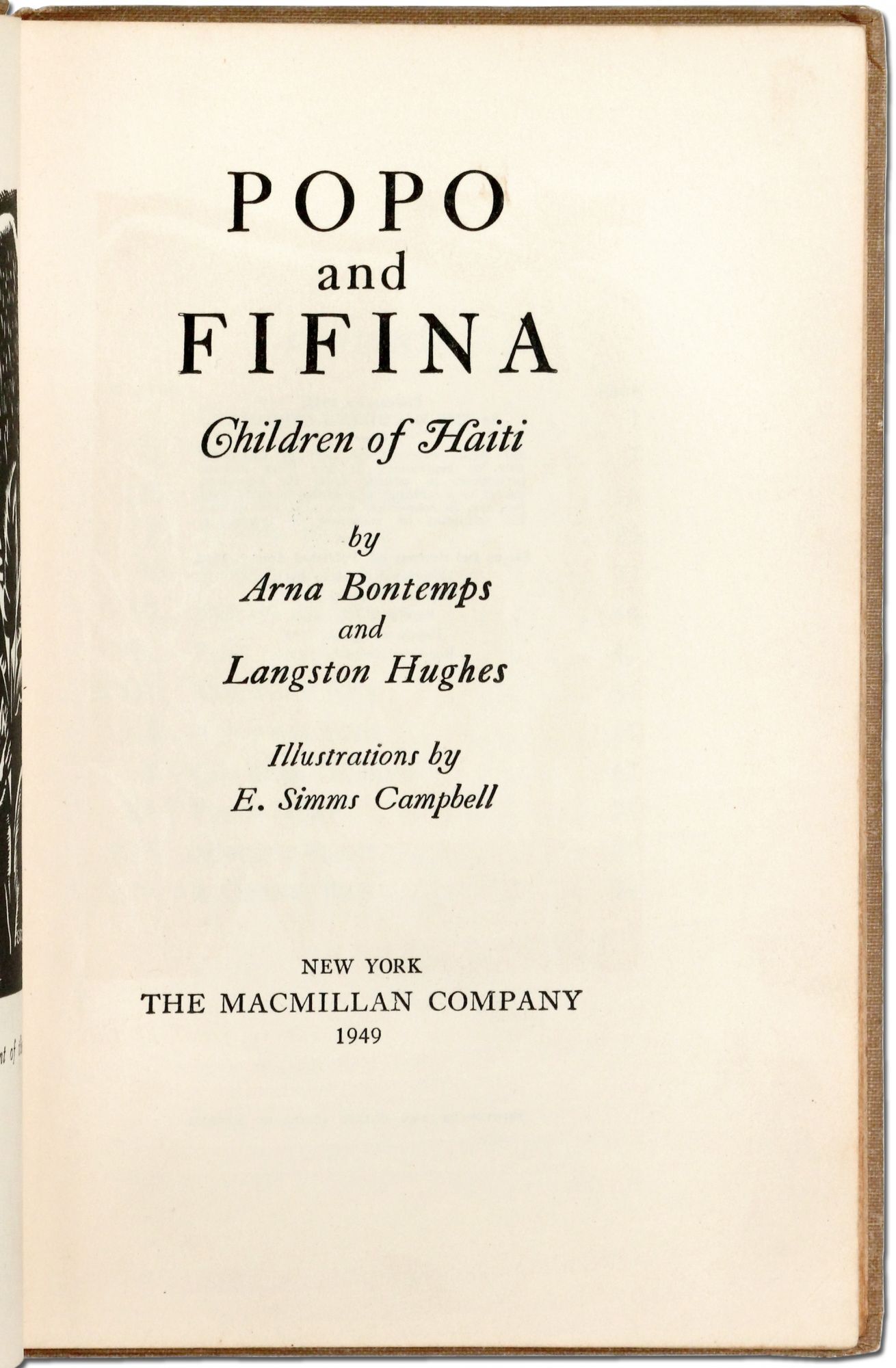 Popo and Fifina | Arna BONTEMPS, Langston Hughes